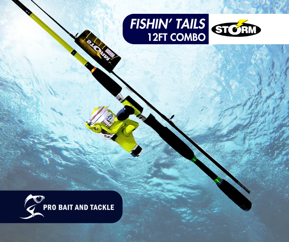 STORM FISHIN TAILS 12FT ROD AND REEL COMBO – probaitandtackle